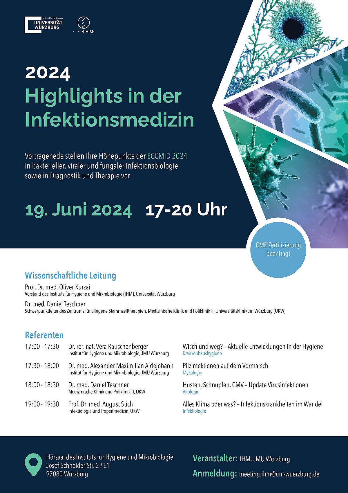 Einladung zum Symposium "Highlights in der Infektionsmedizin" - Institut für Hygiene und ...